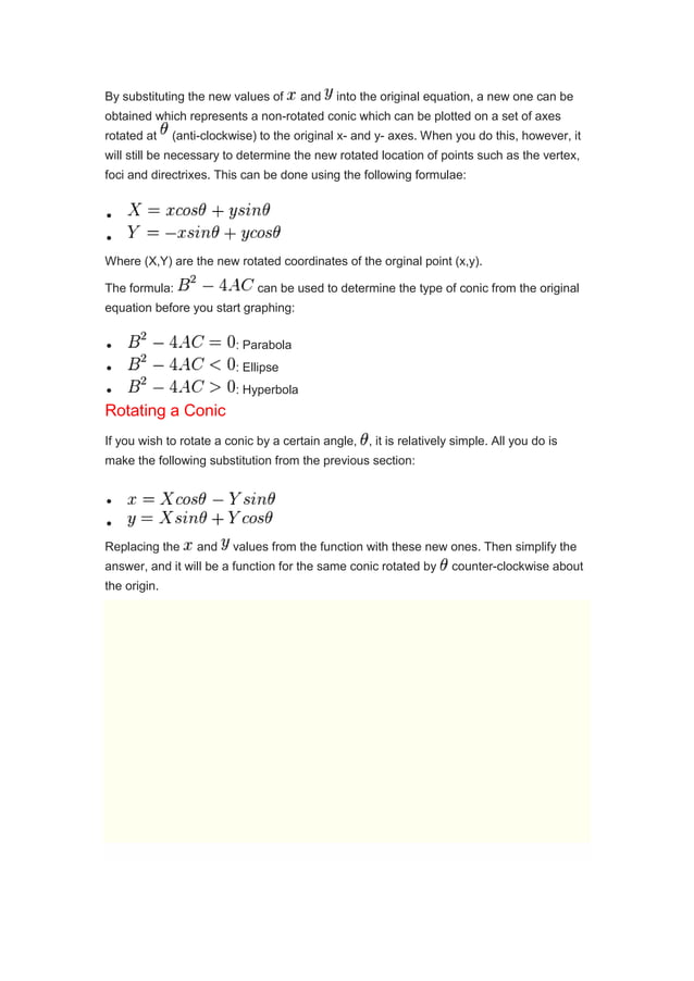 applications of ellipses & Hyperbolas | PDF