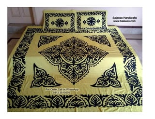 Best Aplic Work Bed Sheets Designs Collection | PPT