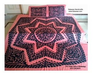 Best Aplic Work Bed Sheets Designs Collection | PPT