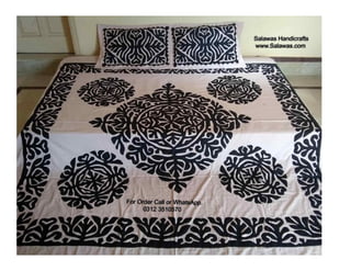 Best Aplic Work Bed Sheets Designs Collection | PPT