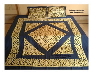 Best Aplic Work Bed Sheets Designs Collection | PPT