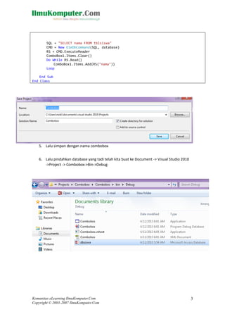 Aplikasi menampilkan-record-tabel-ke-dalam-combobox | PDF