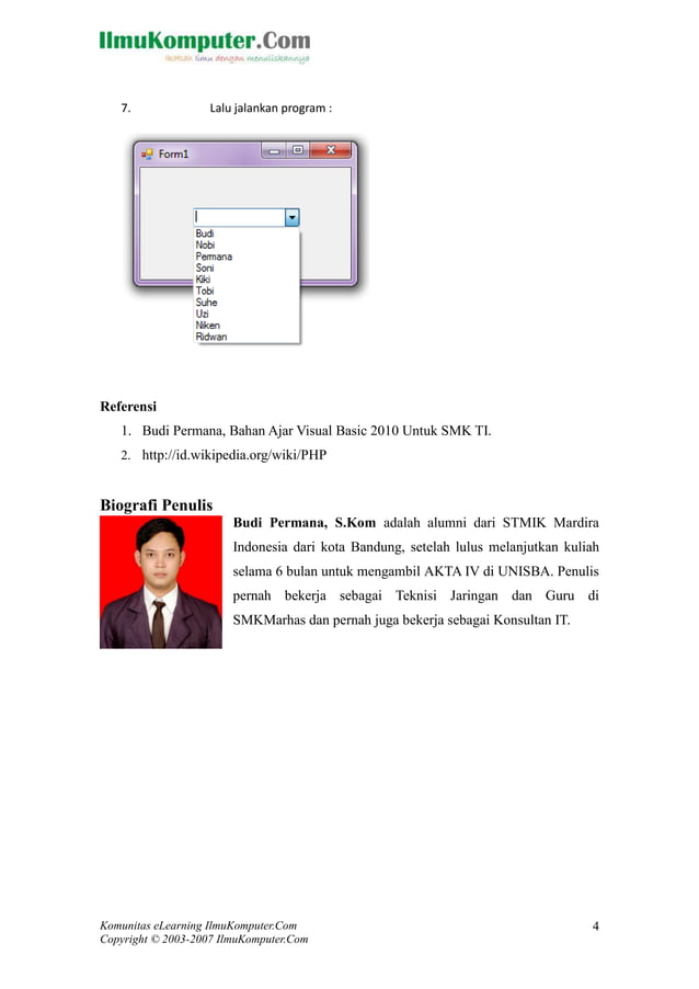 Aplikasi menampilkan-record-tabel-ke-dalam-combobox | PDF