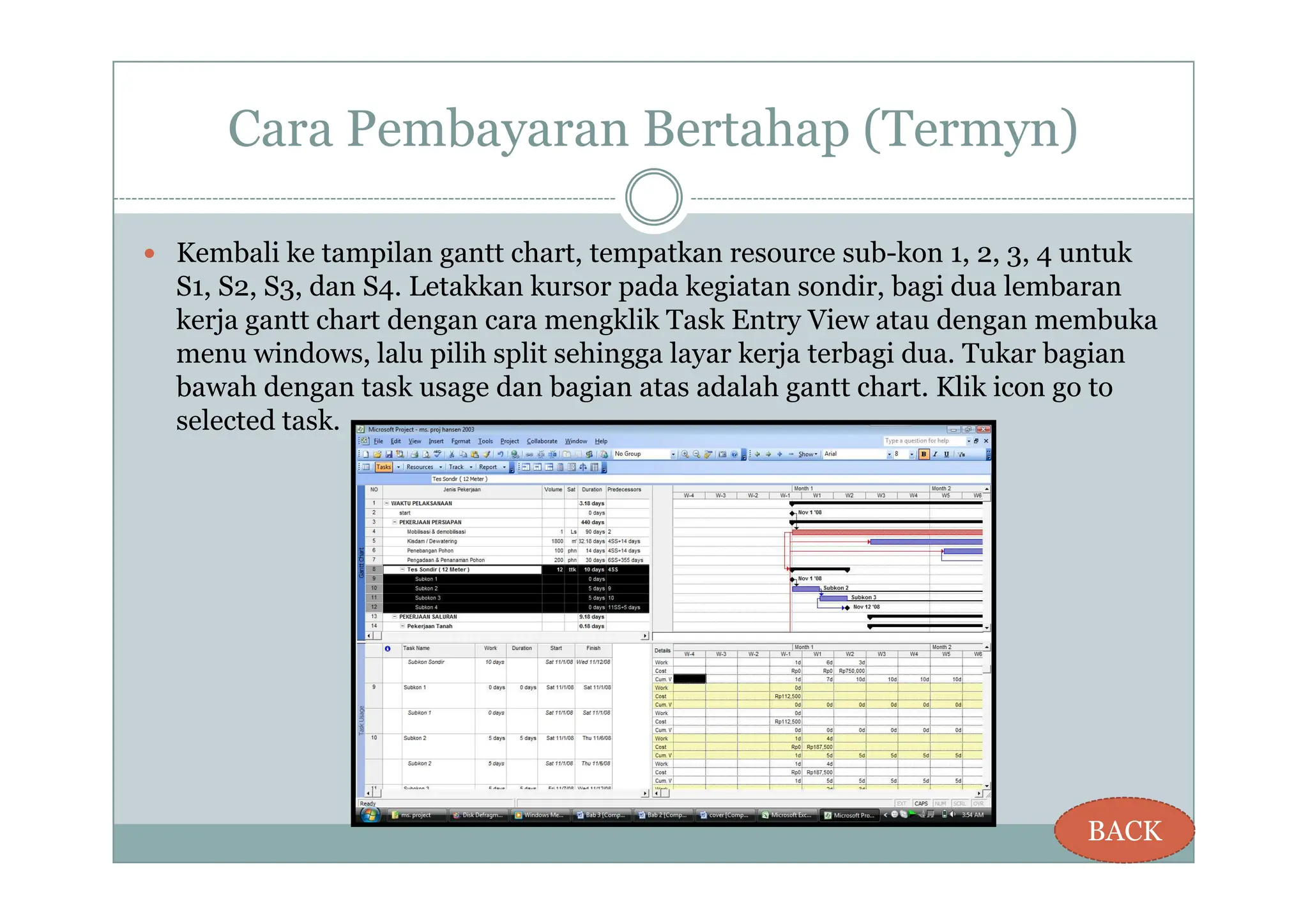 Aplikasi ms project................................... | PPT