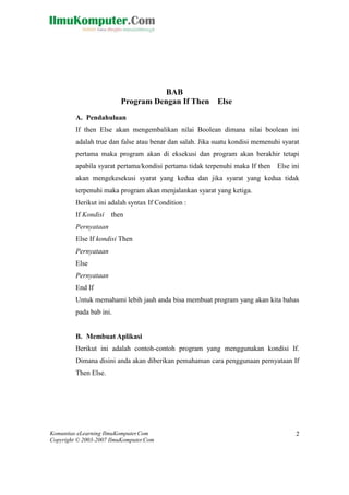 Aplikasi penggunaan-if-then-else-dan-select-case-pada-visual-basic-2010 | PDF