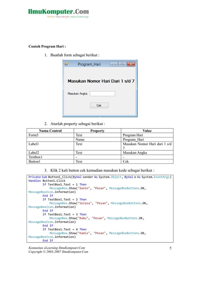 Aplikasi penggunaan-if-then-else-dan-select-case-pada-visual-basic-2010 | PDF