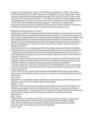 Aplikasi 5R dan tahap-tahapnya | DOC