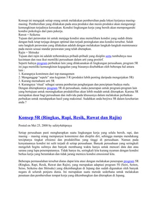 Aplikasi 5R dan tahap-tahapnya | DOC