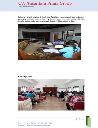 APLIKASI ADMINITRASI DESA dari CV. Nusantara Prima Group. | PDF