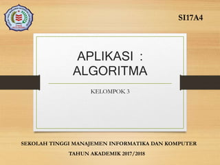 Aplikasi algoritma | PPTX