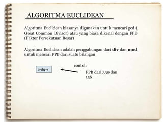 Aplikasi algoritma | PPTX