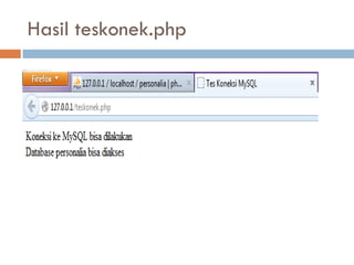 Aplikasi Basis Data Sederhana | PDF