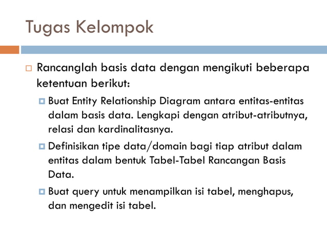 Aplikasi Basis Data Sederhana | PDF