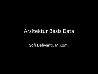 Aplikasi basis data | PPT