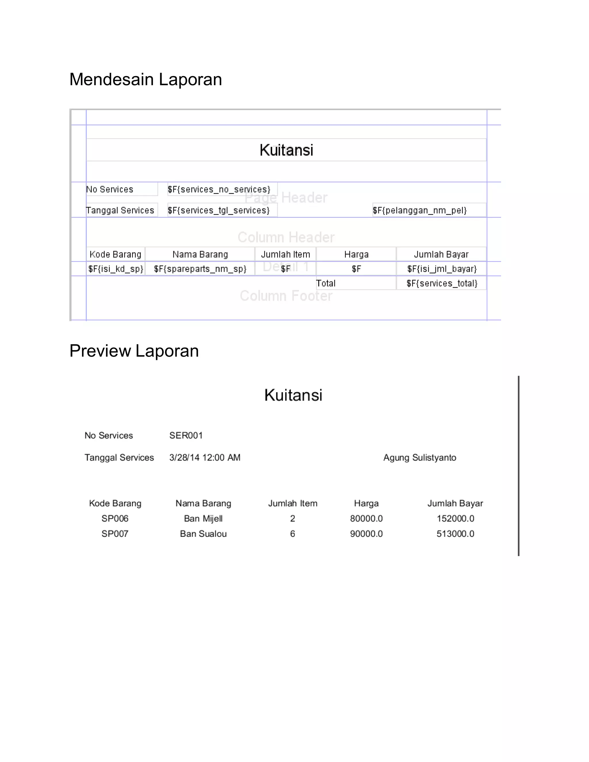 Aplikasi bengkel sederhana berbasis desktop dengan java | PDF