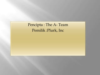 Aplikasi Berbasis Web (Plurk) | PPTX