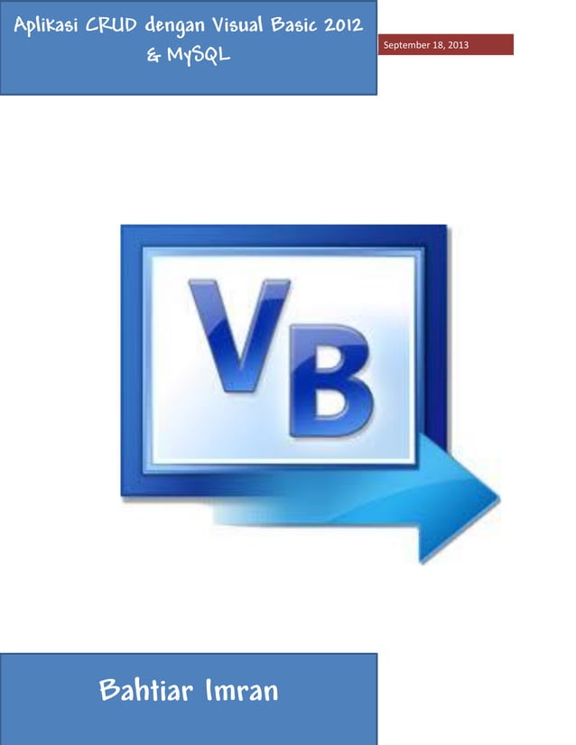 Aplikasi crud dengan visual basic 2012 | PDF