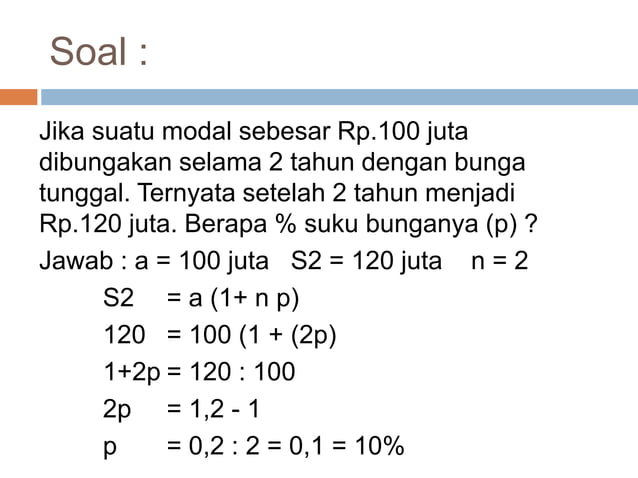Aplikasi deret hitung | PPT