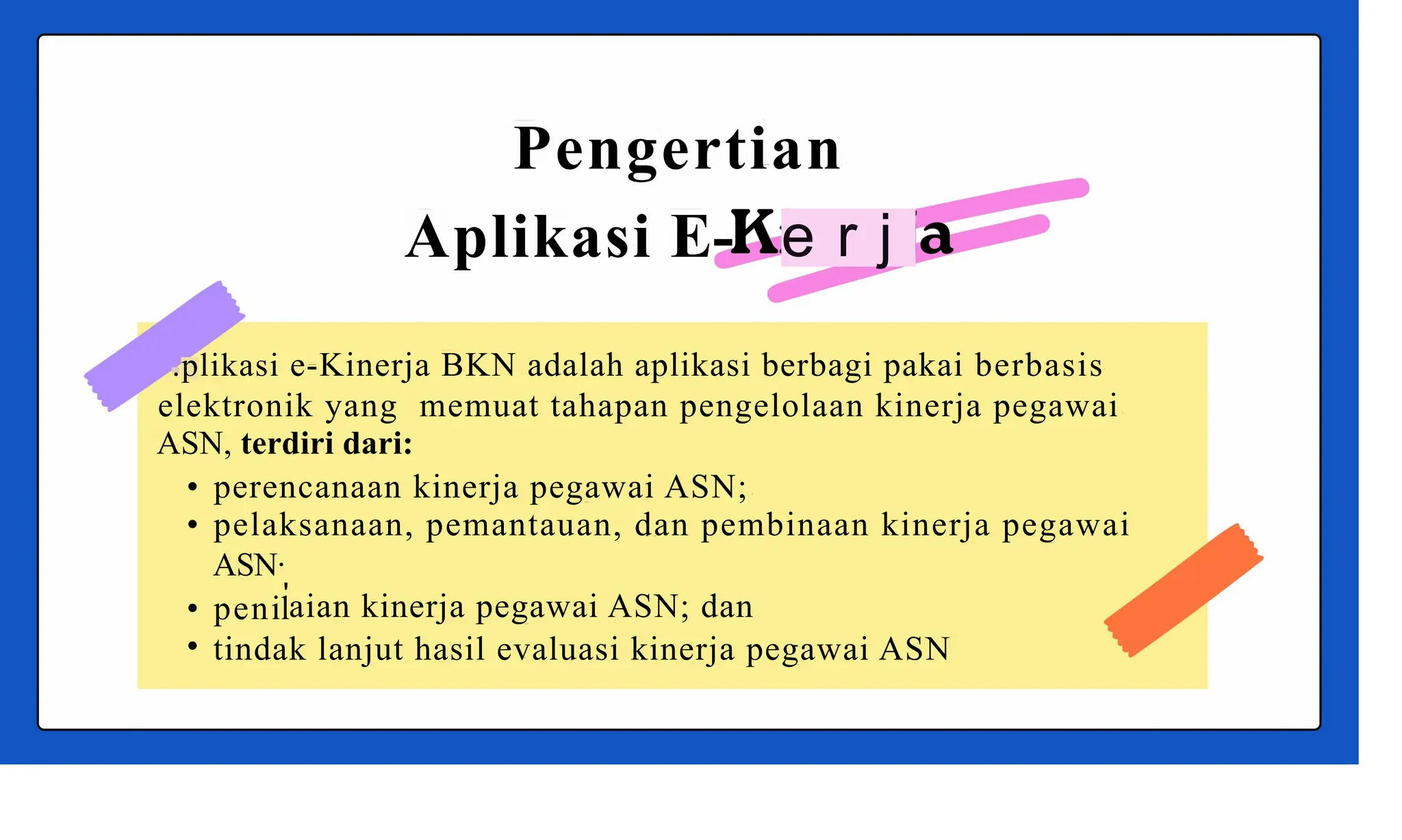 Panduan Penggunaan Aplikasi Ekinerja Bkn Pptx
