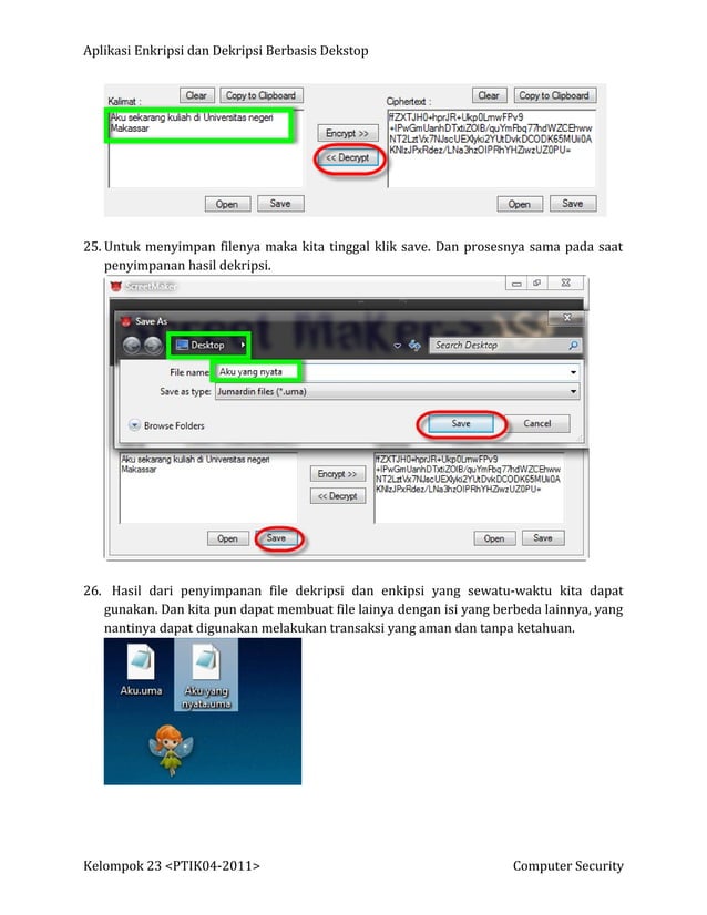 Aplikasi encripsi dan dekripsi berbasis desktop | PDF