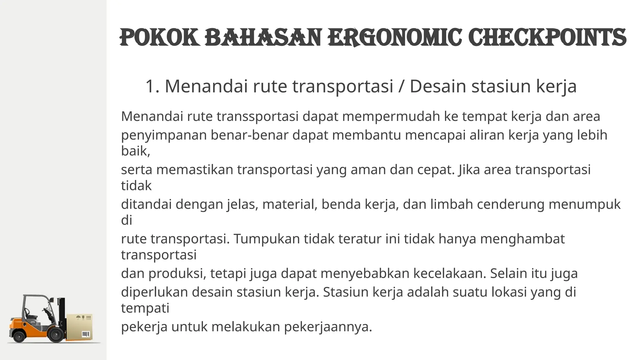 Aplikasi Ergonomi tempat kerja dan industri | PPTX