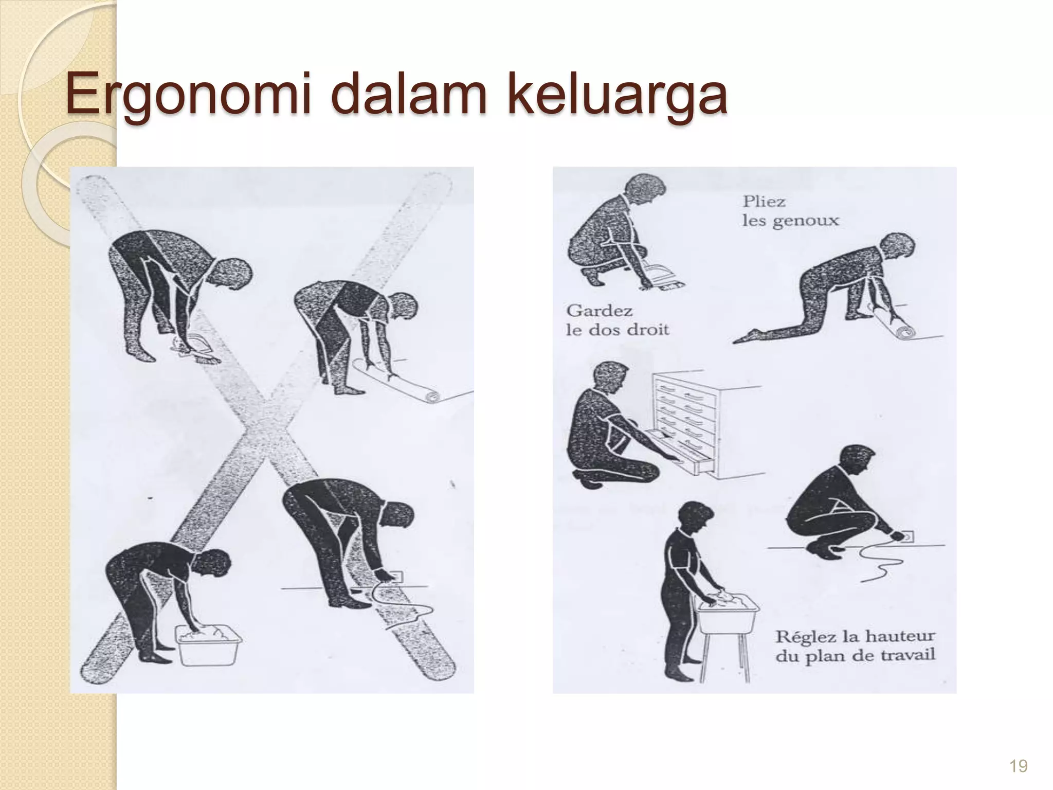 Aplikasi ergonomi pada kesehatan kerja dan kes keluarga | PPTX