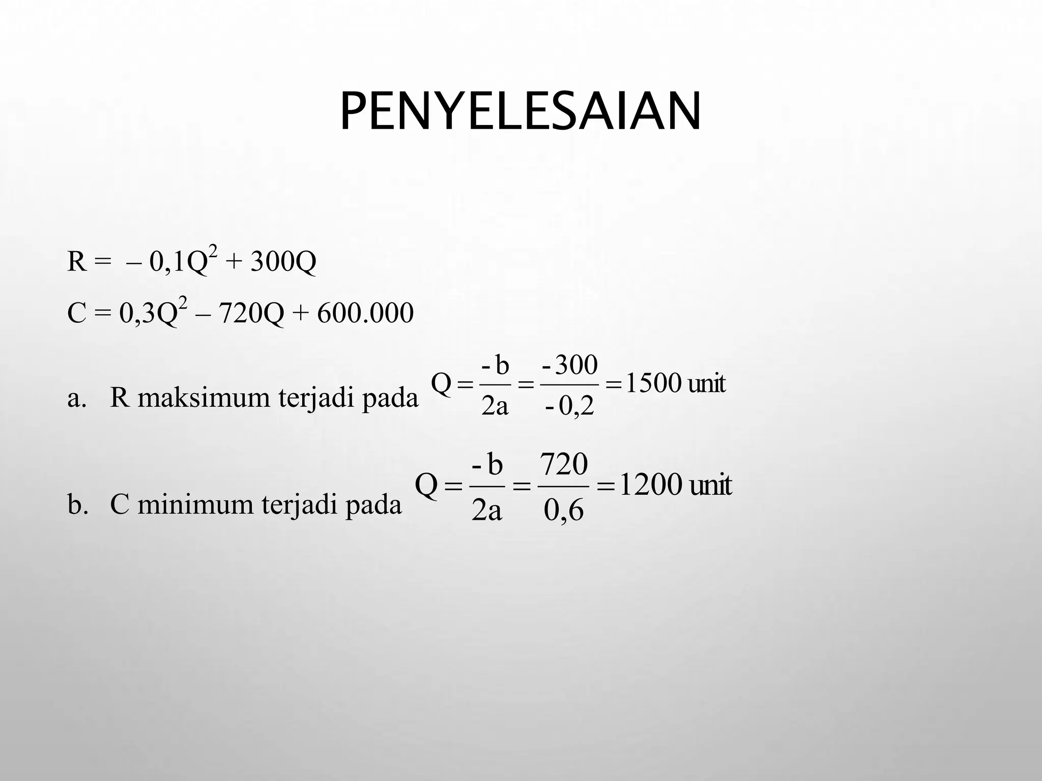 Aplikasi Fungsi Nonlinear Ppt