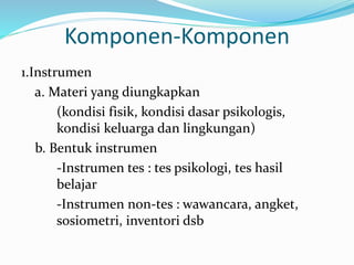 Aplikasi instrumentasi dalam bk | PPTX