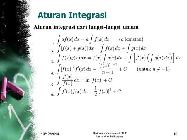 Aplikasi integral | PPTX