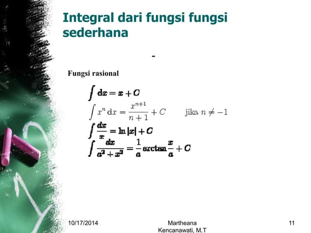 Aplikasi integral | PPTX