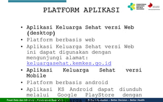 Aplikasi keluarga sehat versi web | PPT