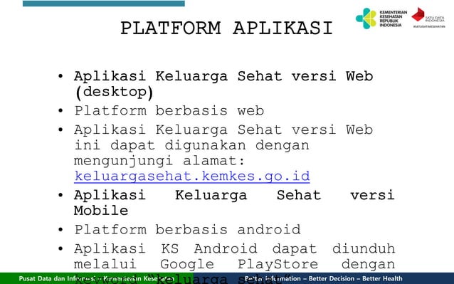 Aplikasi keluarga sehat versi web | PPT Aplikasi keluarga sehat versi web | PPT