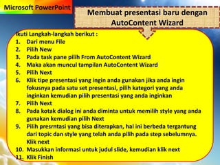 Aplikasi komputer powerpoint | PPTX
