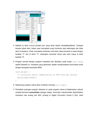 Aplikasi komunikasi serial mikrokontroller | PDF