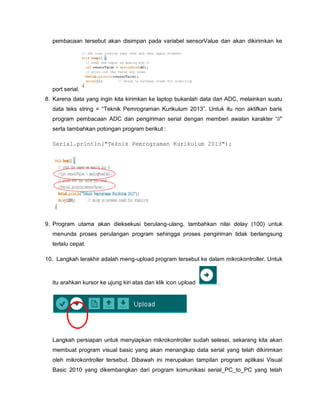 Aplikasi komunikasi serial mikrokontroller | PDF