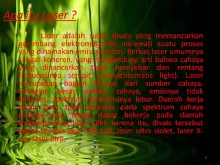 Aplikasi laser dalam dunia elektrik | PPT