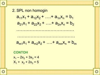 Ppt Aplikasi Matriks sistem persamaan linear.ppt