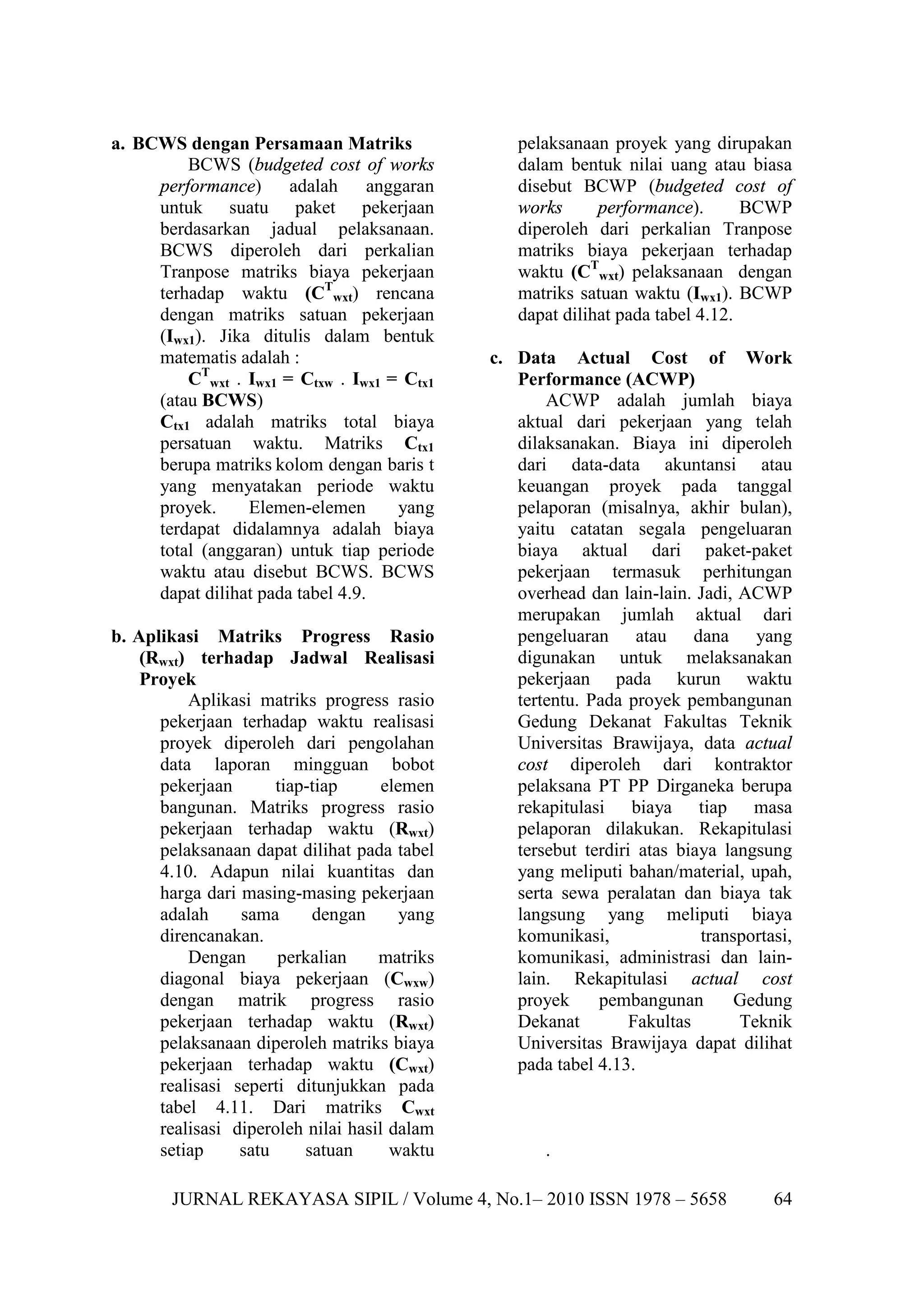 Aplikasi matriks dalam teknik sipil | PDF