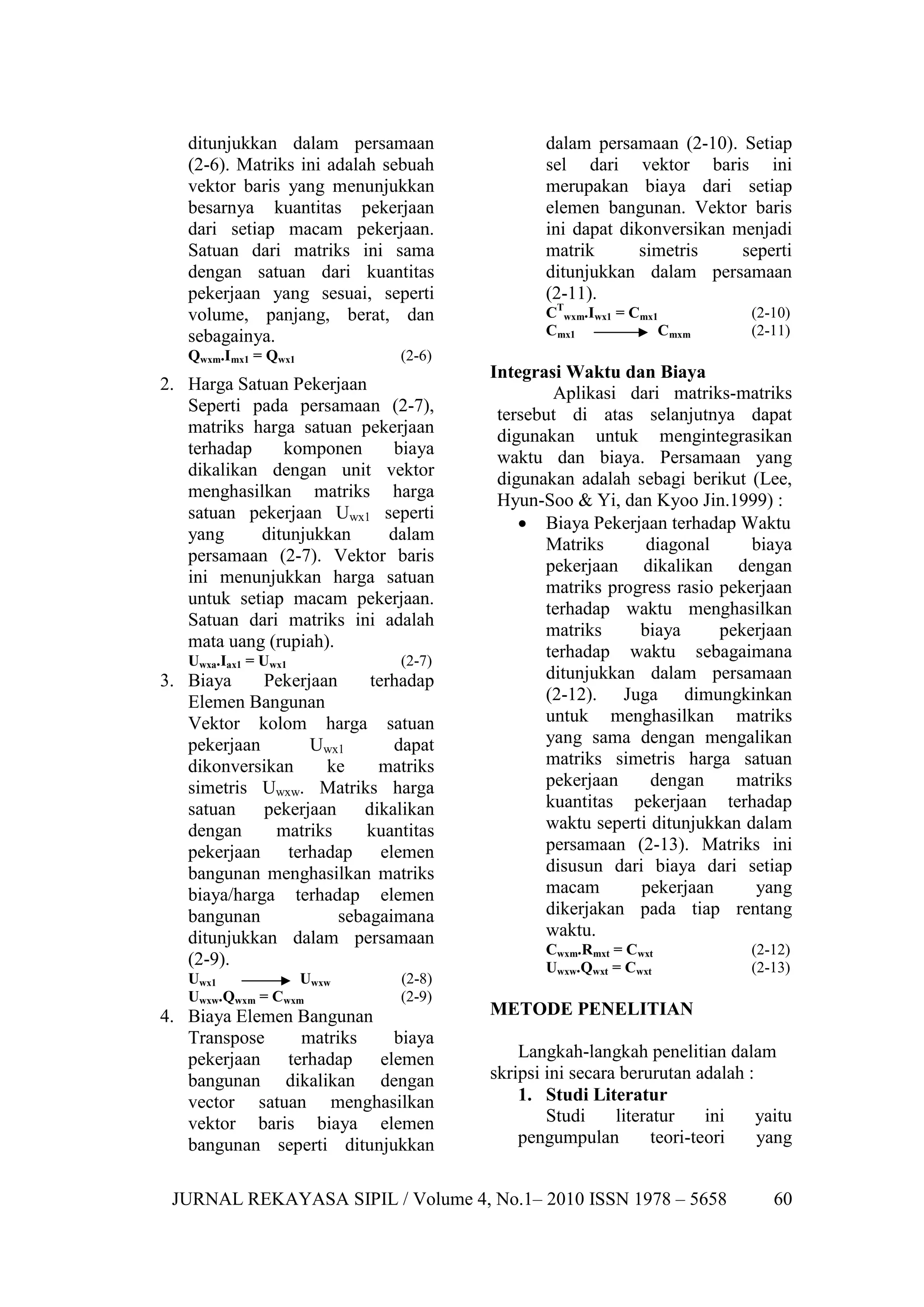 Aplikasi matriks dalam teknik sipil | PDF