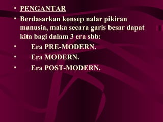Aplikasi Missi Era Postmodern | PPT