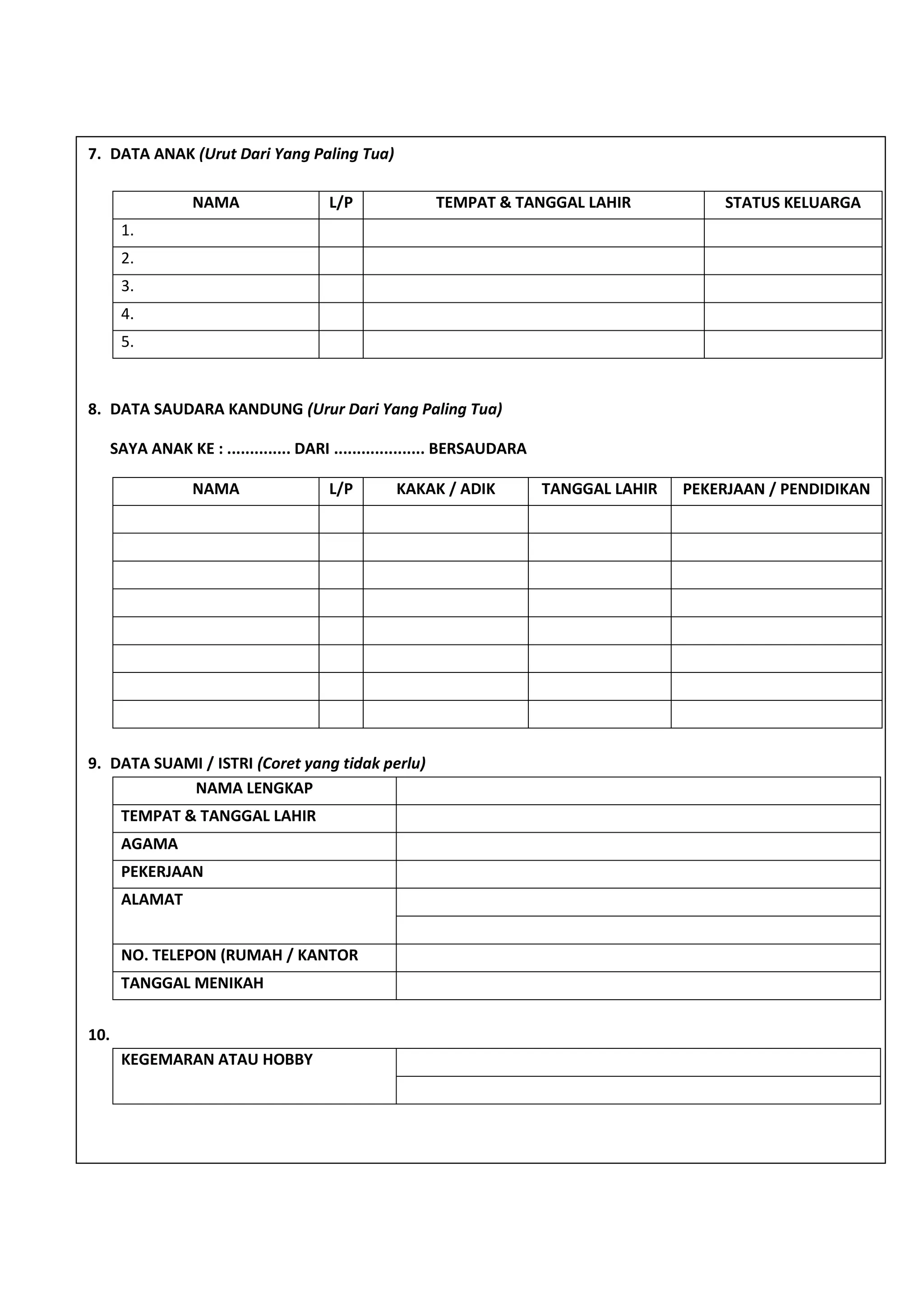 Aplikasi pelamar | DOCX