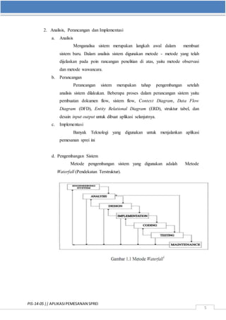 Aplikasi pemesanan sprei bebasis web (audri deliana 6701140271) | PDF