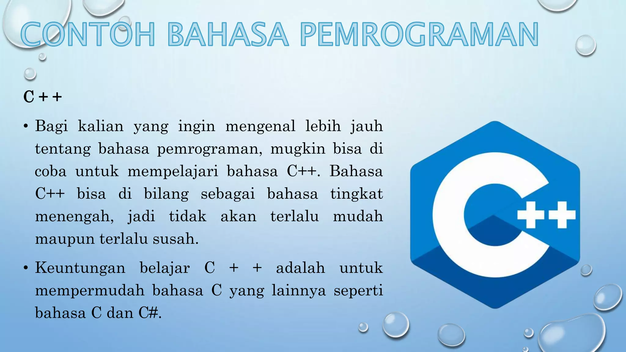Aplikasi pemrograman | PPT