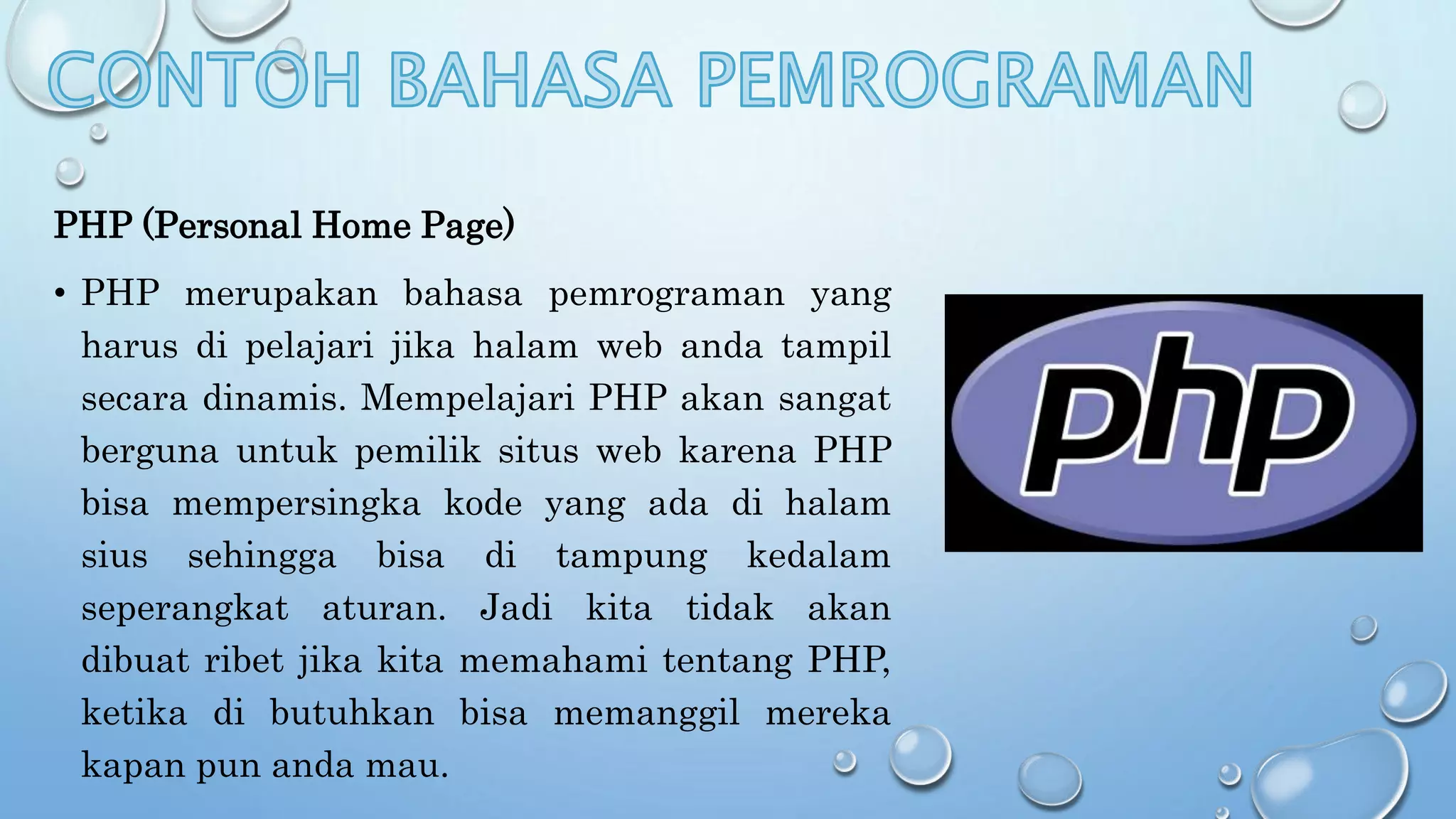 Aplikasi pemrograman | PPT