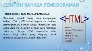 Aplikasi pemrograman | PPSX