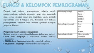 Aplikasi pemrograman | PPT