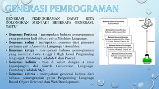Aplikasi pemrograman | PPT