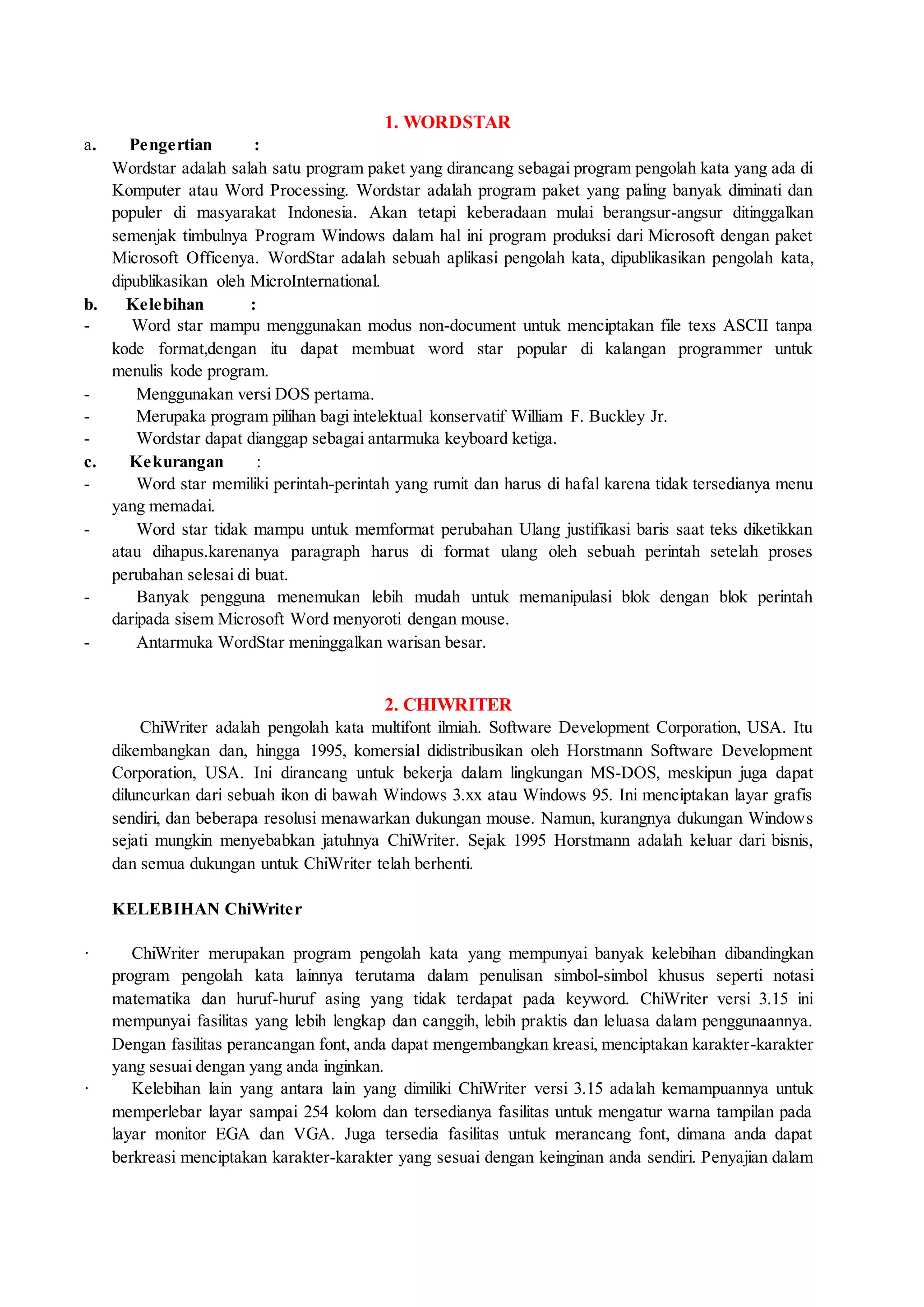 Aplikasi pengolah kata | DOCX