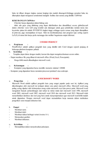 Aplikasi pengolah kata | PDF