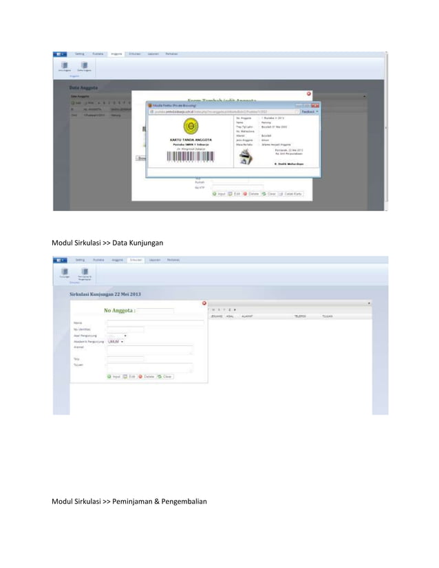 Aplikasi perpustakaan berbasis web | DOCX